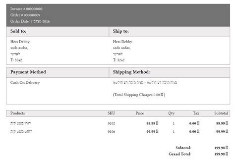 Magento2 Hebrew Words In Pdf Invoice Are Reversed And Currency Symbol