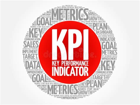 KPI Key Performance Indicator Circle Stock Illustration Illustration Of Cloud Data