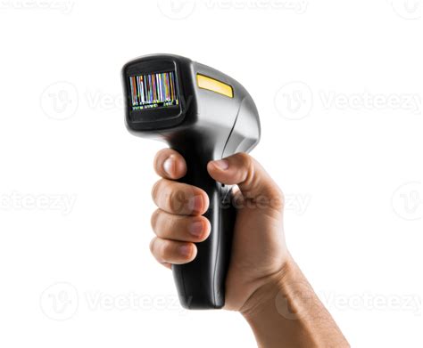 Handheld Barcode Scanner For Efficient Inventory Management Tasks 65764228 Png