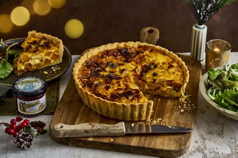 Stilton Quiche With Quince Fruit Cheese Tracklements