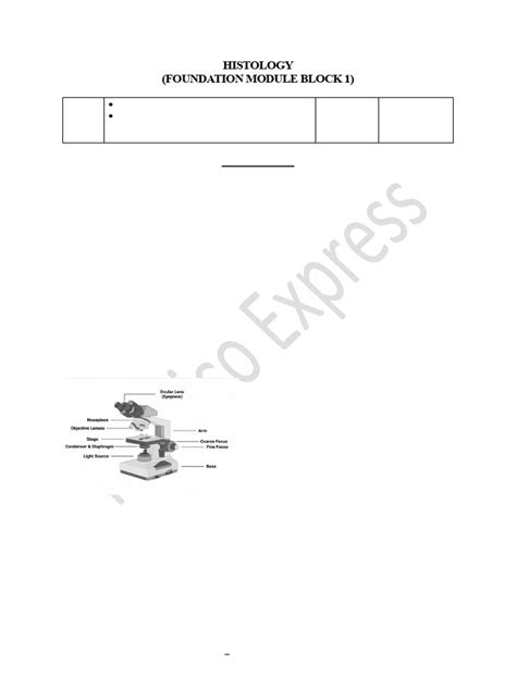 Histology Block 1 Foundation Pdf Cell Membrane Endoplasmic Reticulum