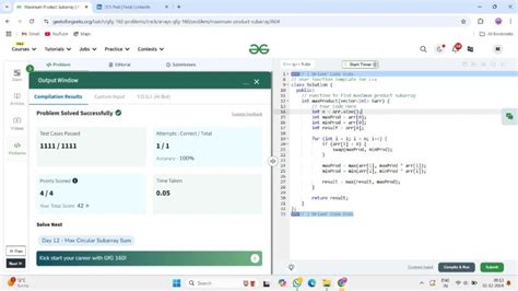 Monika Patel On Linkedin Gfg160 Geeksforgeeks Geekstreak2024 Gfg160 Maximumproductsubarray