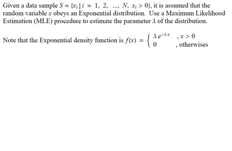 solved xi 01 it is assumed that the given a data sample s