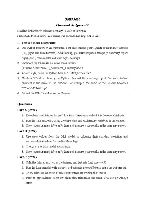 Assignment 1 Please Take The Following Into Consideration When Handing In This Case 1 This