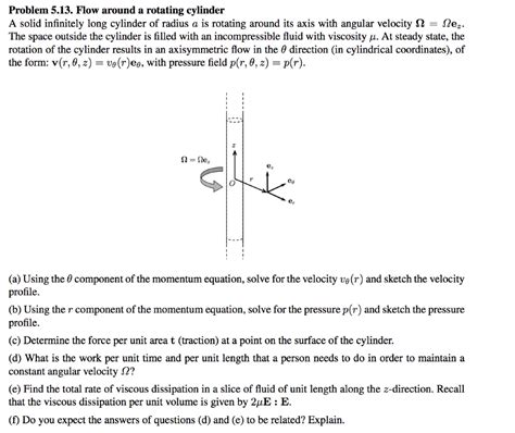 problem 5 13 flow around a rotating cylinder a solid