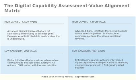 Digital Capability Assessment Value Alignment Matrix [free Download]