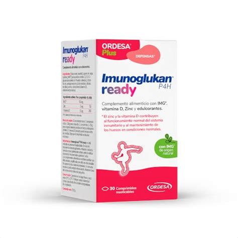 Imunoglukan P4h Ready 30 Comprimidos Masticables Para Fortalecer Tu