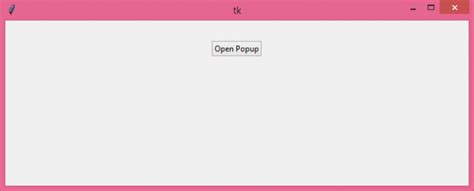 How To Get A Popup Dialog In Tkinterpython