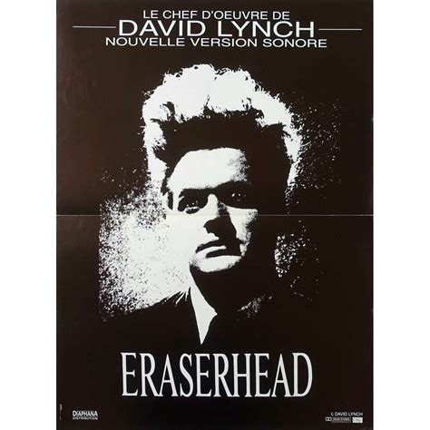 Affiche De Cinéma Française De Eraserhead