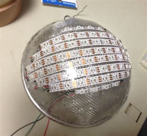 Neopixel LED Eyeball Controlled By Nunchuck