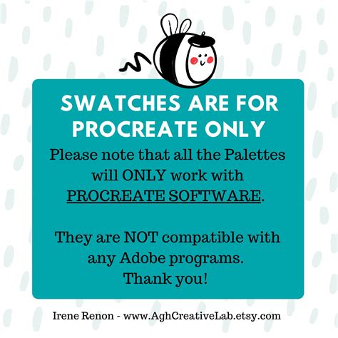 Procreate Color Palette Bright Procreate Swatches Procreate Etsy