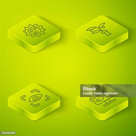 설정 등도 선 식물 사육 눈 스캔 유전 공학 및 바이러스 아이콘 벡터 3차원 형태에 대한 스톡 벡터 아트 및 기타 이미지 3차원 형태 Dna 건강 검진 Istock