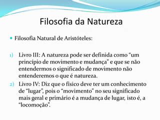 Filosofia Da Natureza Pptx