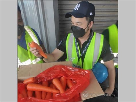 P M Halaga Ng Smuggled Carrots Nasamsam Ng Boc Dziq Radyo Inquirer Am