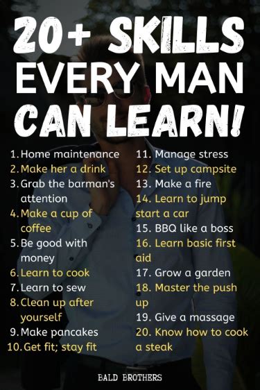 20 Skills Every Man Should Know To Be The Best Man Ever Artofit