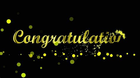 Animated Congratulations Stock Video Footage For Free Download