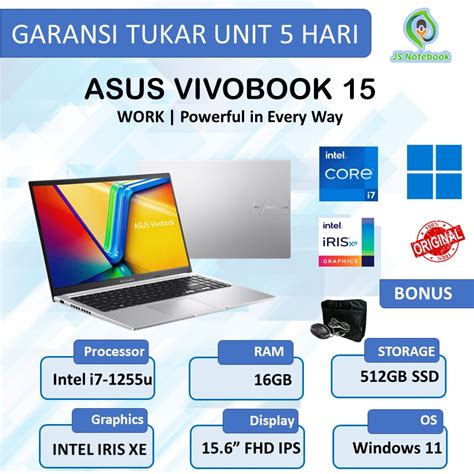 Jual Laptop Asus Vivobook Intel Core I U Gb Ssd Win Fhd Shopee Indonesia