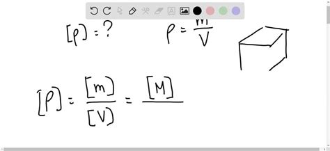 Solved I What Are The Dimensions Of Density Which Is Mass Per Volume