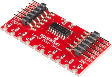 Sparkfun Large Digit Driver Chainable Controller Backpack Designed To Attach