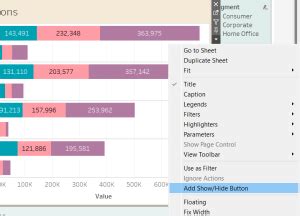 Hide And Seek Functionality In The Tableau Dashboard Show Hide Button The Data School Down Under