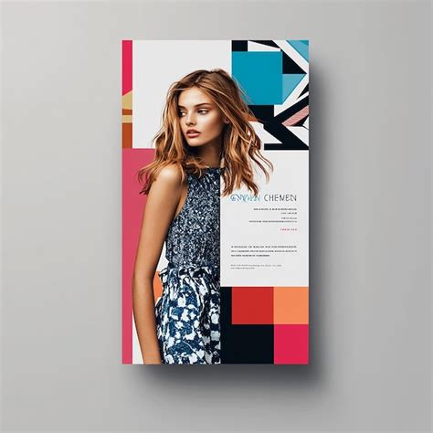Layout De Panfleto Horizontal Para Um Centro De Moda Imagem Premium Gerada Com Ia