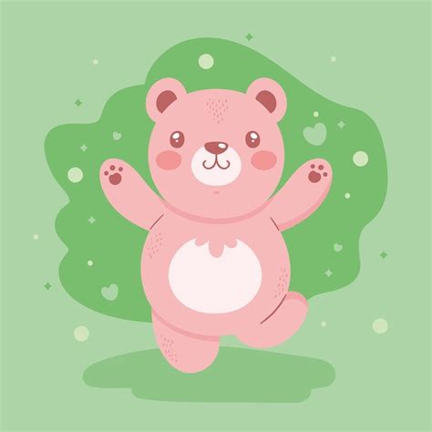 Free Vector Cute Bear Dancing