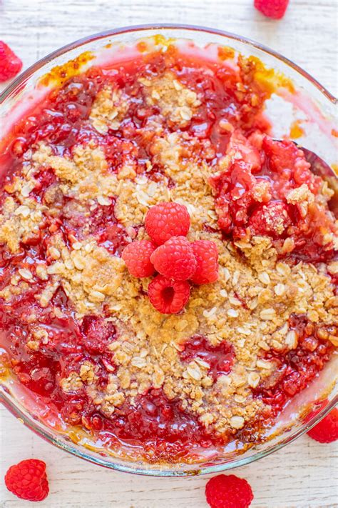 Raspberry Crisp Fresh Or Frozen Berries Averie Cooks