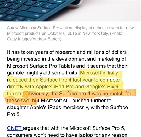 Obviously The Surface Pro 4 Is No Match R Surface