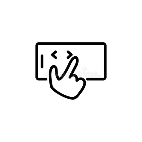 Pinchout Gesture Smartphone Technology Monoline Symbol Icon Logo For Graphic Design Ui Ux Game
