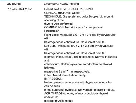 Colloid Cysts On Thyroid Ultrasound R Hashimotos