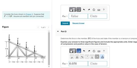 Solved Consider The Truss Shown In Figure 1 Suppose That