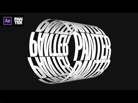 How To Make Text Rotate In After Effects Cylinder Shape Tutorial After Effects