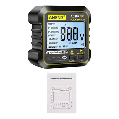 outlet tester automatic socket tester circuit breaker finders with lcd