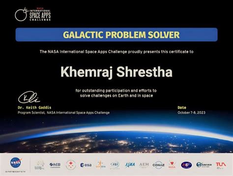 Khemraj Shrestha On Linkedin Spaceapps Nasa Hackathon