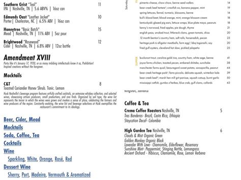 Husk Nashville Menu Reviews 526 Photos 82 Restaurantji