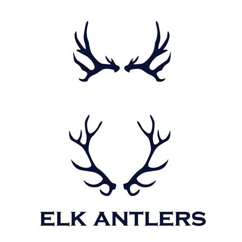 Elk Antlers Logo Design 36498477 Vector Art At Vecteezy