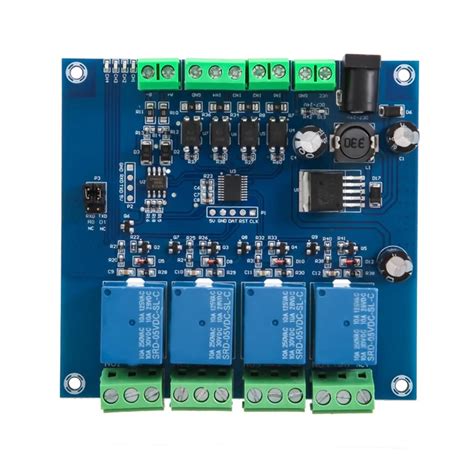 Modbus Rtu 4 Way Relay Module 7 24v Relay Module Switch Rs485ttl Input