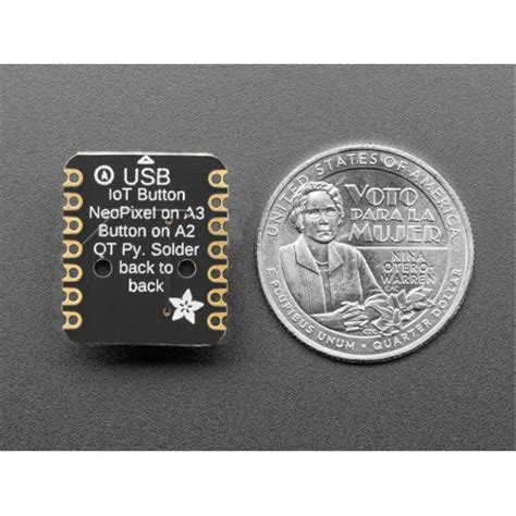 Buy Adafruit 5666 Iot Button With Neopixel Bff Add On For Qt Py And
