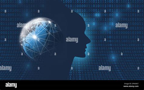 Dark Blue Futuristic Machine Learning Artificial Intelligence Cloud Computing Automated