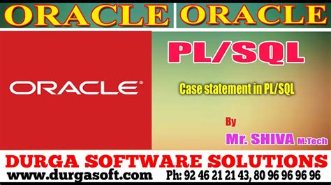 Oracle Case Statement In Plsql By Siva Youtube
