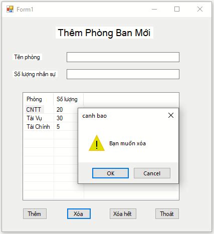 Điều khiển ListView trong lập trình C winforms