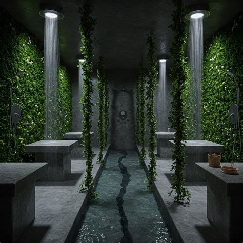 Bathhouse Interior Design Public Shower Spa Earth Homes