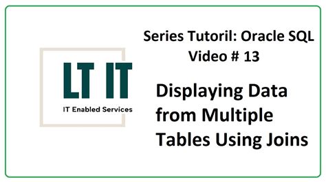 Oracle Sql Lesson 7 Part 2 Displaying Data From Multiple Tables Using
