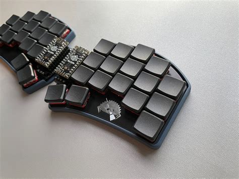 low profile ferris sweep v2 2 with custom case and mbk keycaps