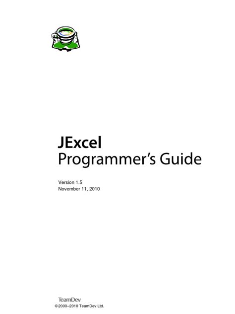 November 11 2010 2000 2010 Teamdev Ltd Pdf Microsoft Excel Java