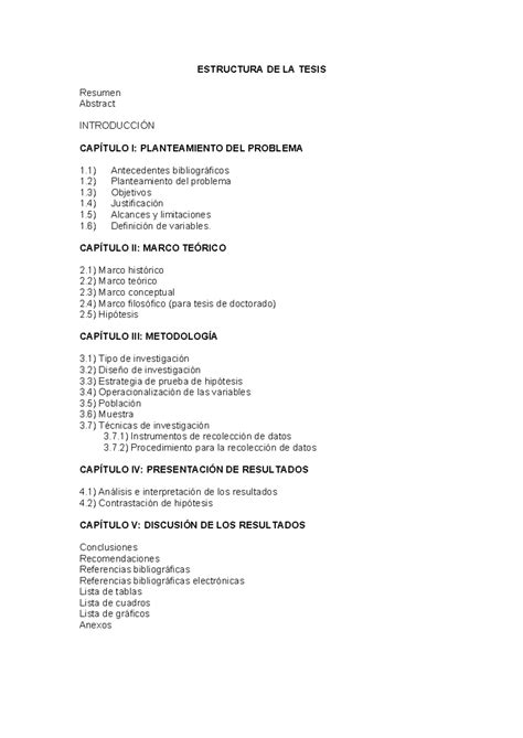 920366 5525056 6537410 Cua L Es La Estructura De Una Tesis
