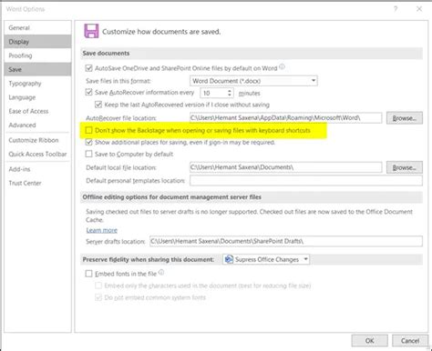 Restore Old Save As Dialog For Office Apps On Windows PC