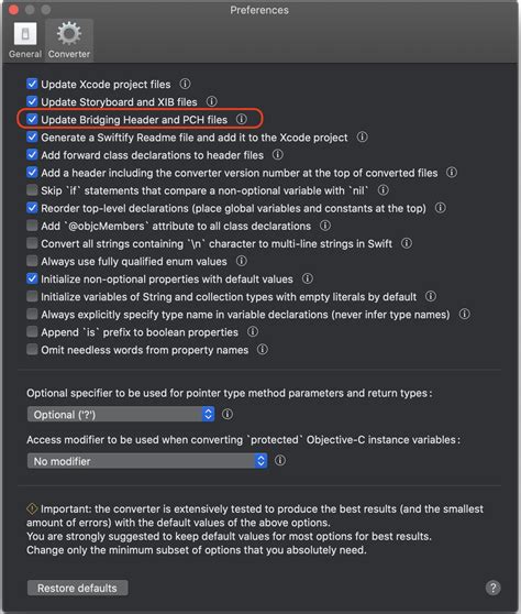 Update Bridging Header And Pch Files Swiftify Help Center