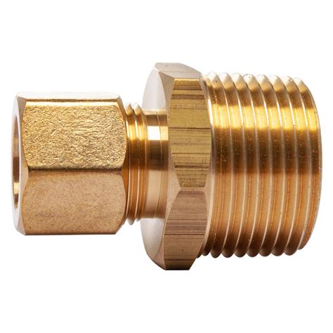Ltwfitting 12 In Fip X 12 In Mip Brass Pipe Adapter Fitting 25 Pack Hf1028825 The Home Depot