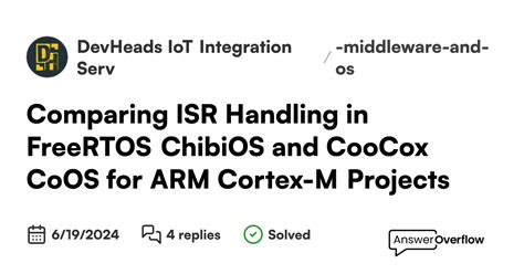 Comparing Isr Handling In Freertos Chibios And Coocox Coos For Arm
